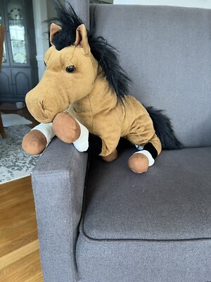 Spirit Large Lying Down Plush Horse Pony Kids Stuffed Toy Spirit Riding ...
