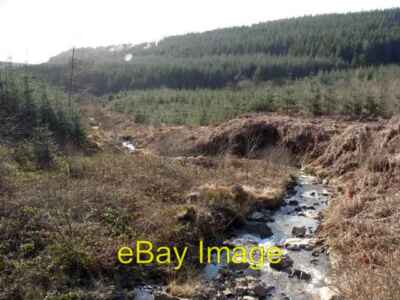 Photo 6x4 Clydach Brook Cwmgwrach Clydach Brook with Mynydd Resolfen in ...