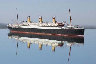 HAMBURG AMERICA LINE SS RESOLUTE BASSETT LOWKE WATERLINE MODEL SHIP | eBay