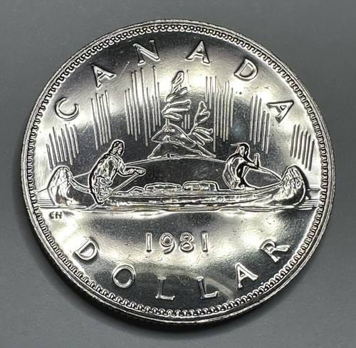 1981 Canadian Dollar Proof Like Coin from Mint Set. Uncirculated ...