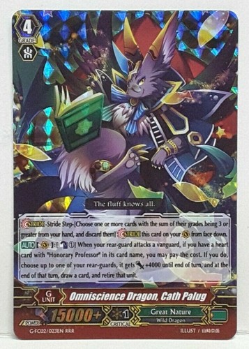 Cardfight Vanguard Omniscience Dragon, Cath Palug G-FC02/023EN Rrr ...