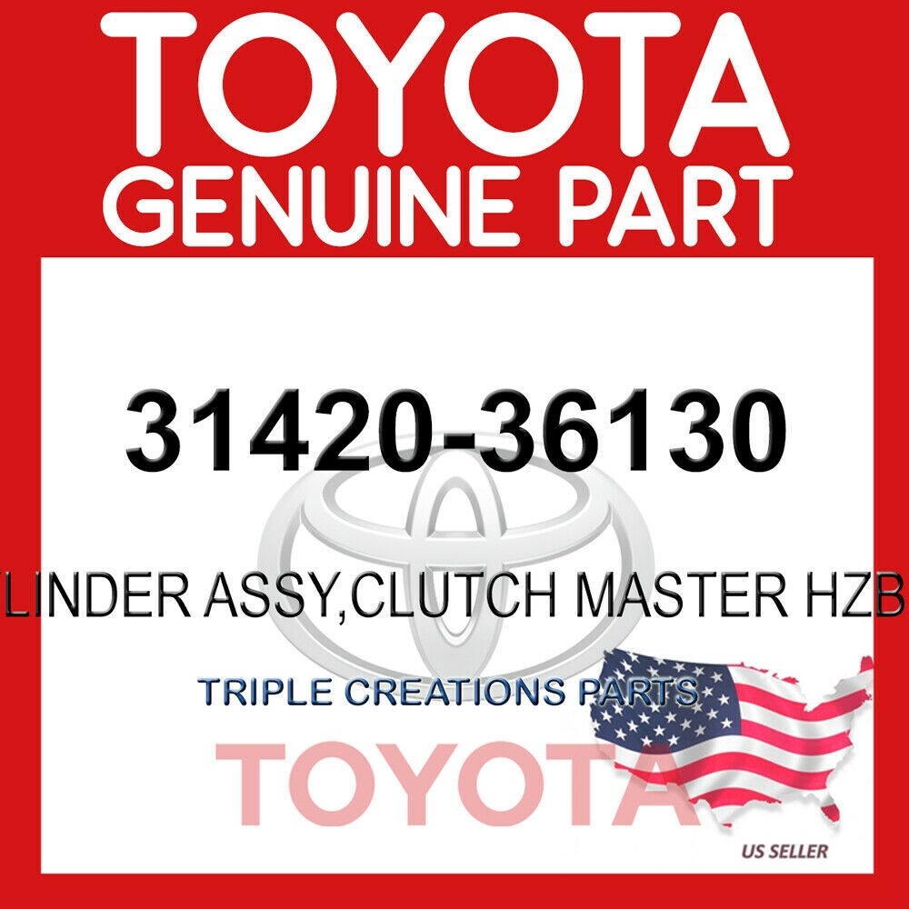 3142036130 GENUINE Toyota CYLINDER ASSY, CLUTCH MASTER 31420-36130 OEM ...