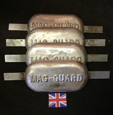 narrowboat anode 4 x 2.5 magnesium steel dutch barge hull cruiser canal ...