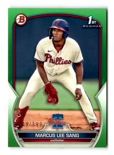 2023 Bowman Marcus Lee Sang #BP-126 Prospects Neon Green /399 Phillies ...