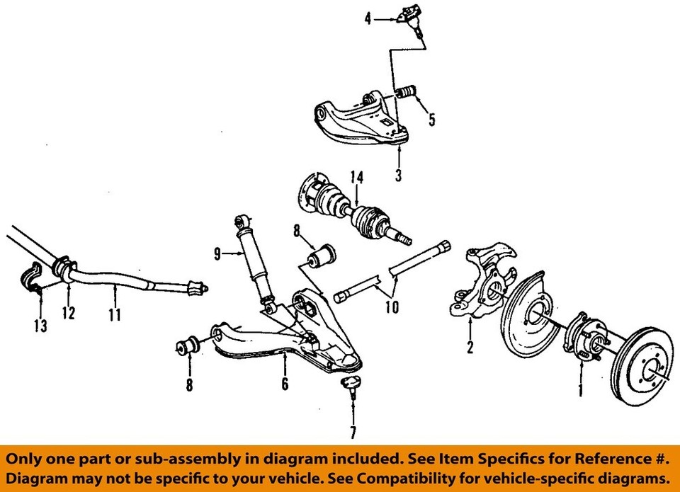 GM OEM 97-05 Blazer Front Suspension Brake Components-Hub Bearing ...