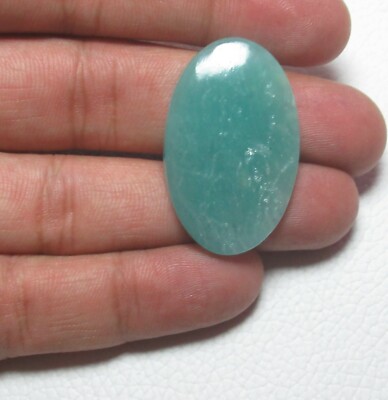 Amazonite rose cut Oval 30.80 Cts flat back cabochon natural gemstone G ...