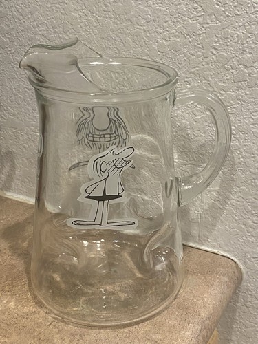 BC Comics Glass Pitcher BC Grog Grace 64oz Johnny Hart 1970s Vintage | eBay