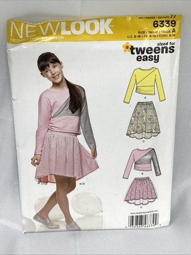 New Look Sewing Pattern 6339 Tweens Easy Size 8-16 | eBay
