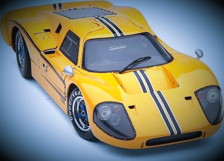 Ford GT40 Classic Custom Built Metal Model 1 18 24 Hot Rod 12 Race Car ...