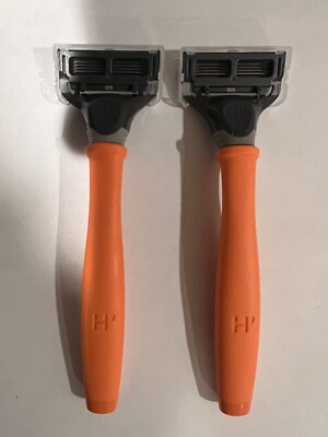 Harry's 5-Blade Razor Shaver (2 Pack )No Box - Orange NEW Genuine | eBay