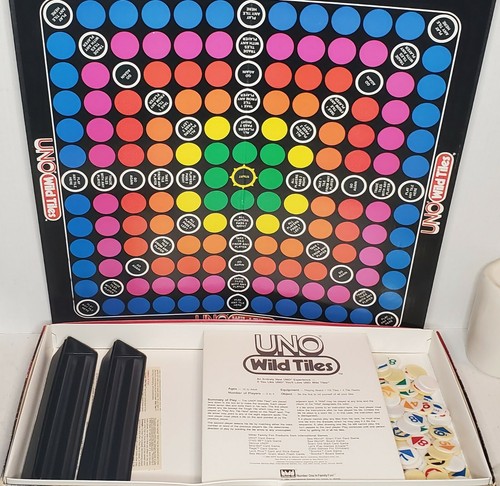 Vintage Uno Wild Tiles Board Game By International Games 1983 nearly ...