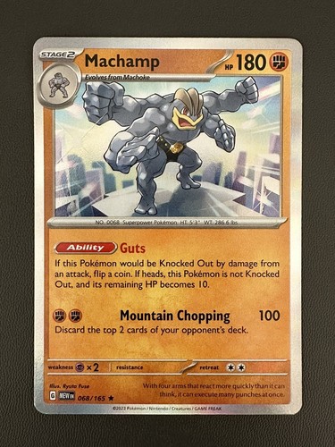 2023 Near Mint Pokemon Machamp 068/165 Holo Scarlet Violet 151 English ...