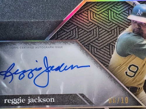 Reggie Jackson 2024 Diamond Icons Chrome Auto 06/10 Athletics A's | eBay