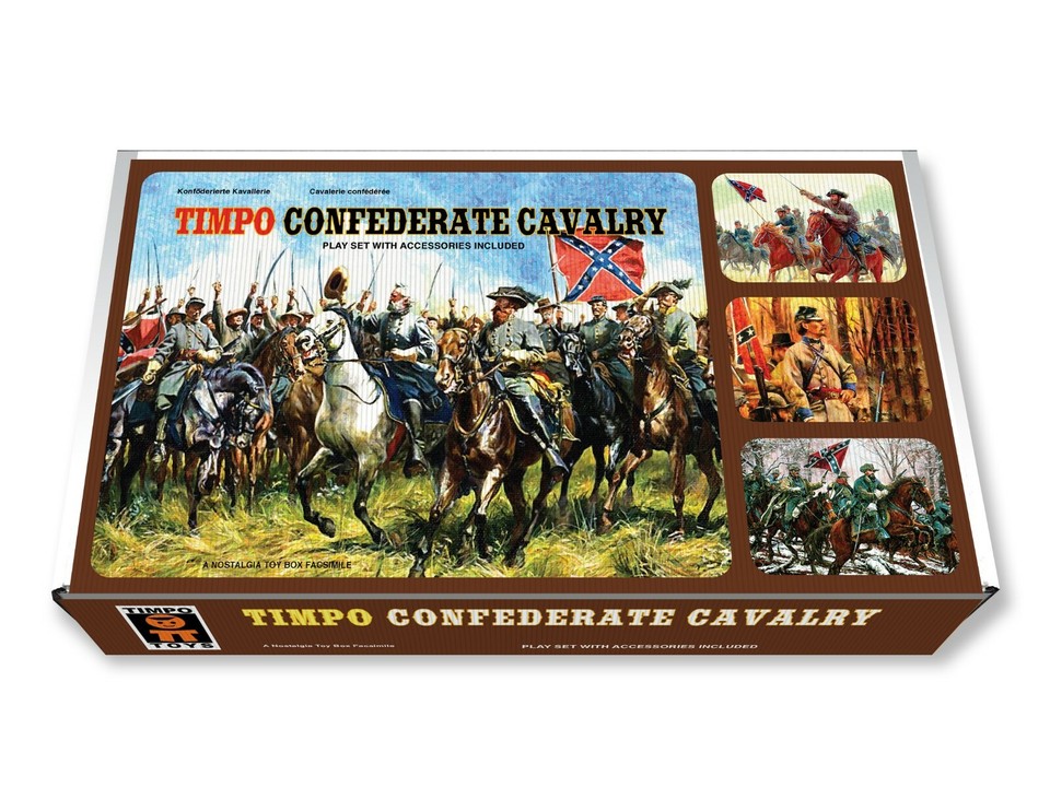 Timpo Union Cavalry Play Set Box and Timpo Confederate Cavalry Play Set ...