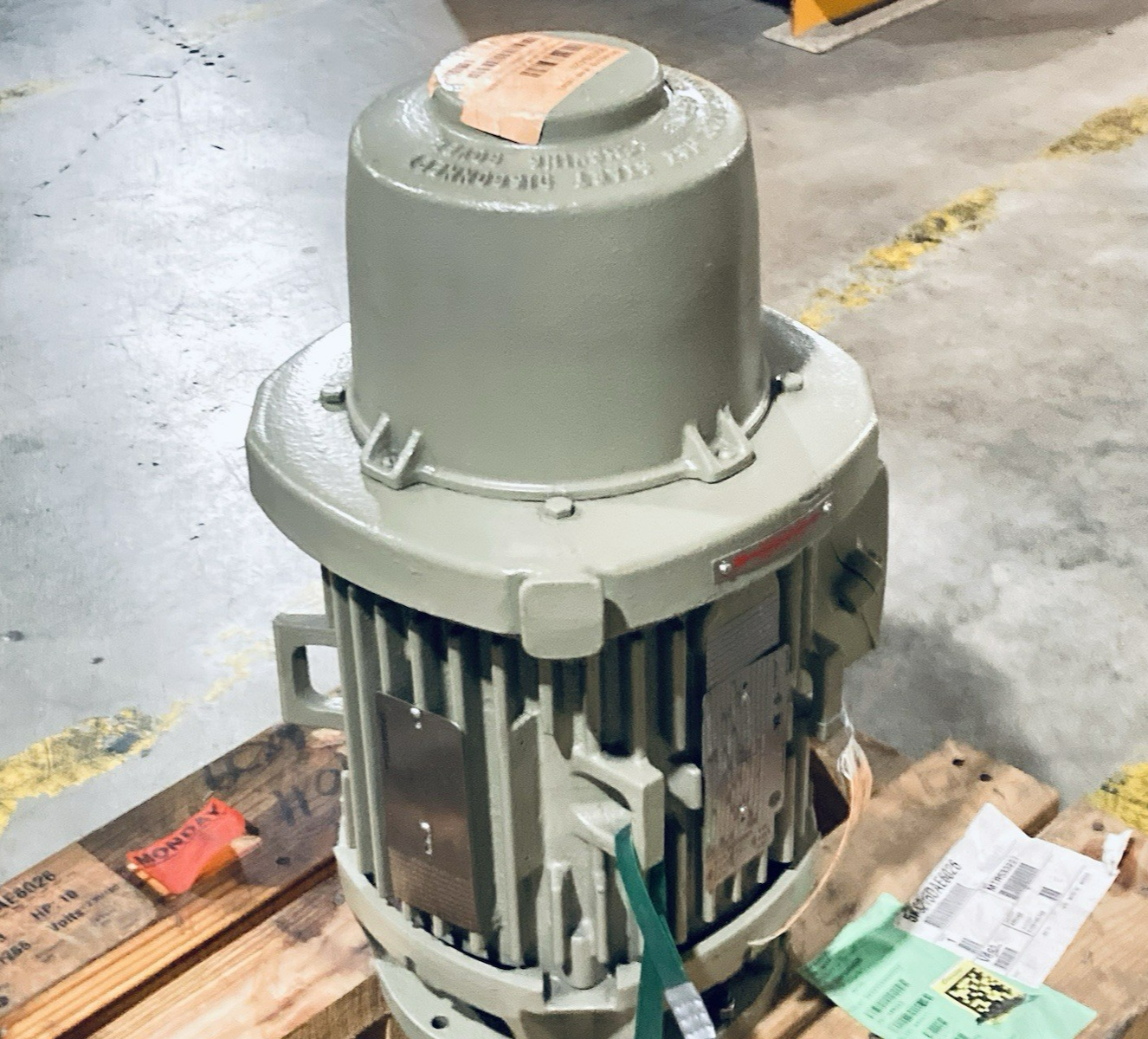 PEERLESS 7LB PUMP WITH GE 5KS215 10HP MOTOR 1765RPM 230/460V LB ...