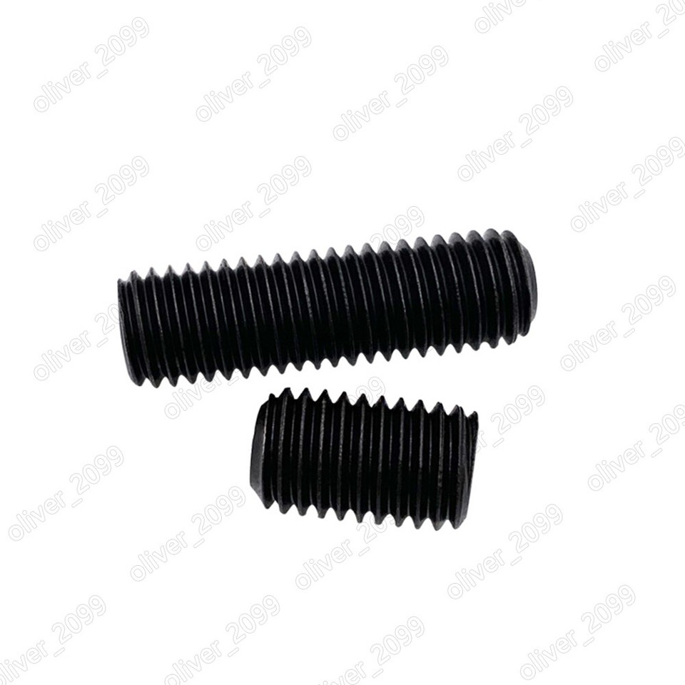 Black Steel 12.9 Hex Socket Set Screws Cup Point Grub Screws DIN916 M8-M24 | eBay