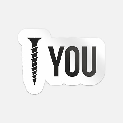 Screw You Funny Car Bumper Vinyl Sticker Decal | eBay