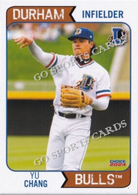 2024 Durham Bulls Yu Chang RC Rookie Card Rays Minor League Taiwan | eBay