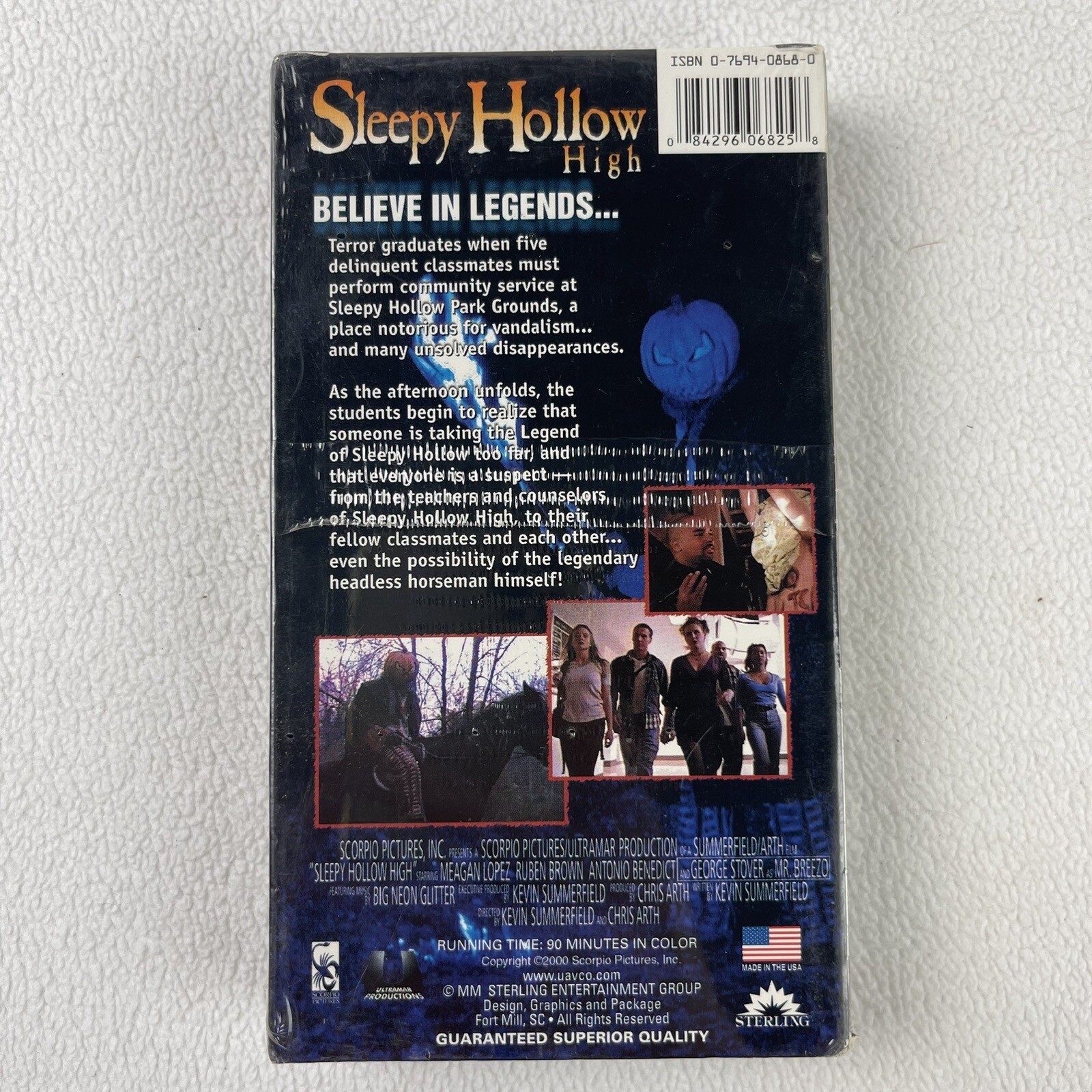 Sleepy Hollow High VHS Terror Graduates Sterling Home Video 2000 Horror ...