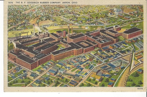 POSTCARD B. F. GOODRICH RUBBER COMPANY AKRON OHIO | eBay