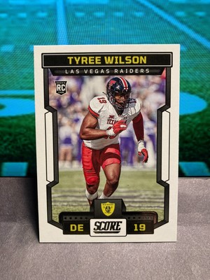 2023 Panini Score #372 Tyree Wilson Football Card Las Vegas Raiders ...