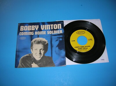 Pop 45 & Picture Sleeve - Bobby Vinton - Coming Home Soldier - 1966 | eBay