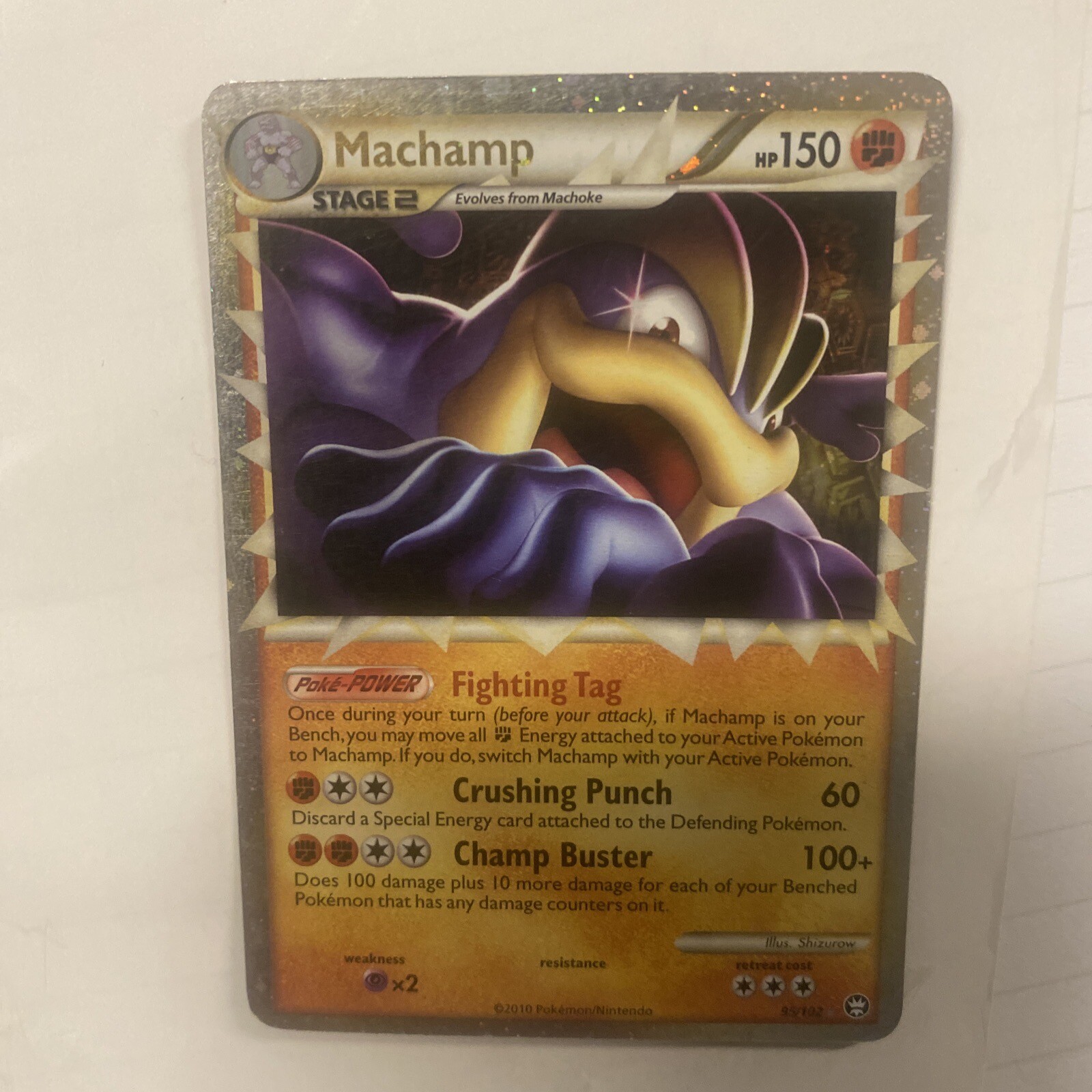 Machamp Prime Triumphant 95/102 2010 Holo Rare Pokemon Card Nm-Mint | eBay