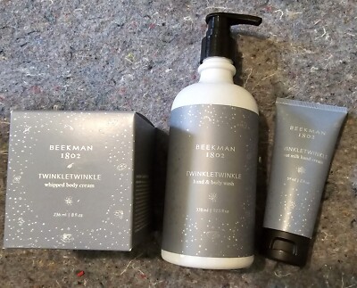 Beekman 1802 Twinkle Twinkle body wash, hand cream and body cream lot ...