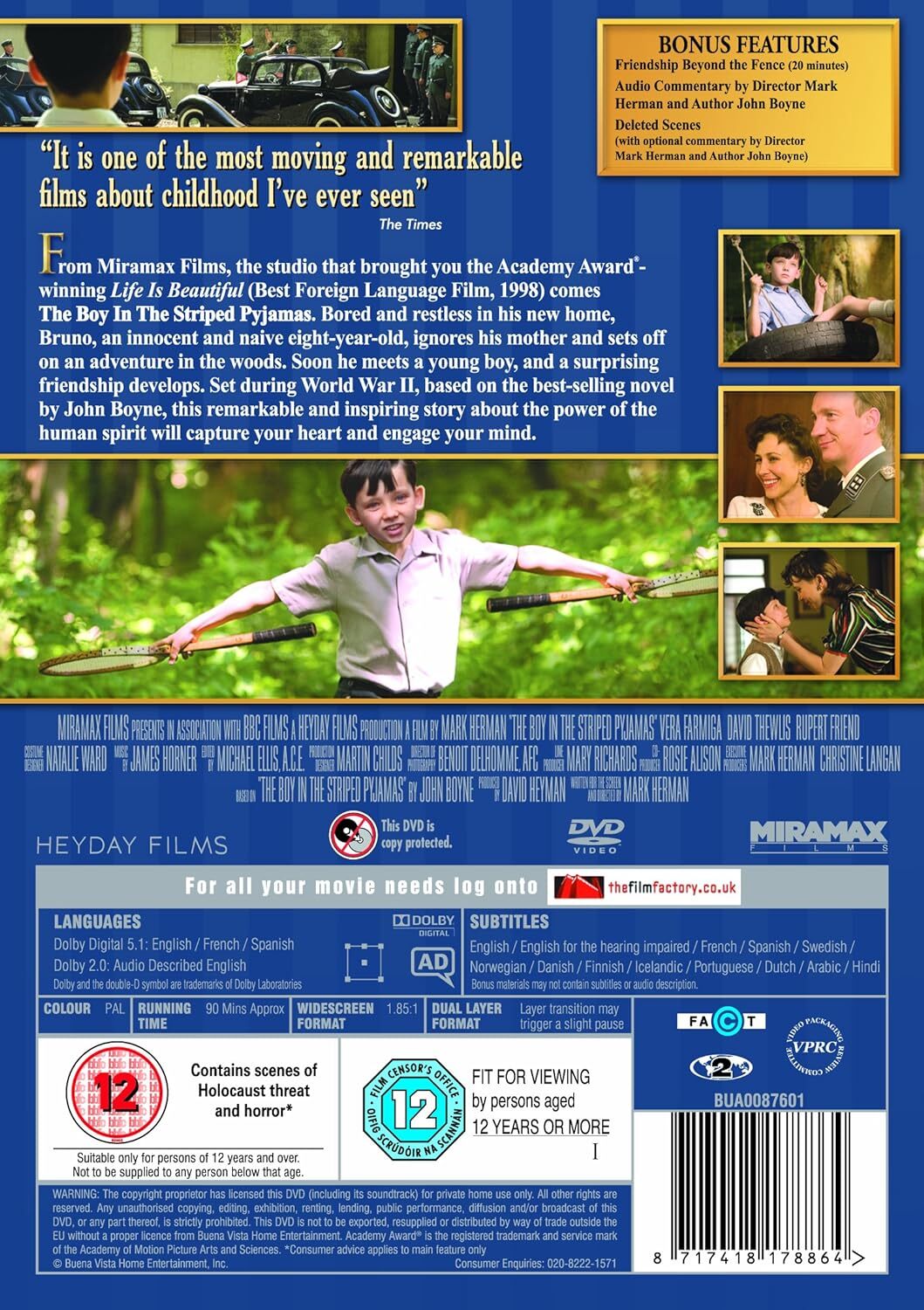 The Boy In The Striped Pyjamas [DVD] 8717418178864 | eBay