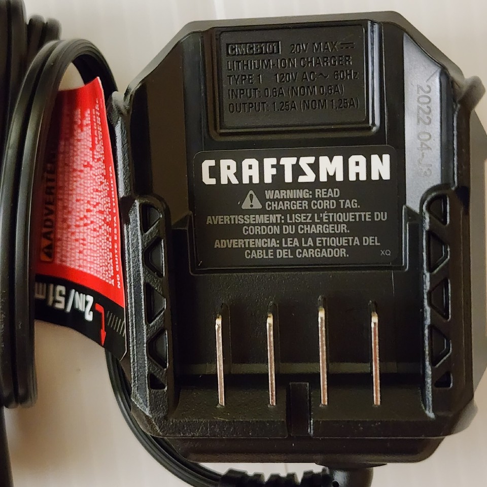 Genuine Craftsman CMCB101 20V Max Lithium-Ion Charger | eBay