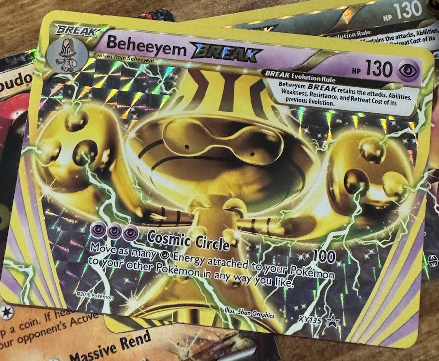 Pokémon BREAK Holo Card Lot - Noivern BREAK, Trevenant BREAK, Beheeyem ...