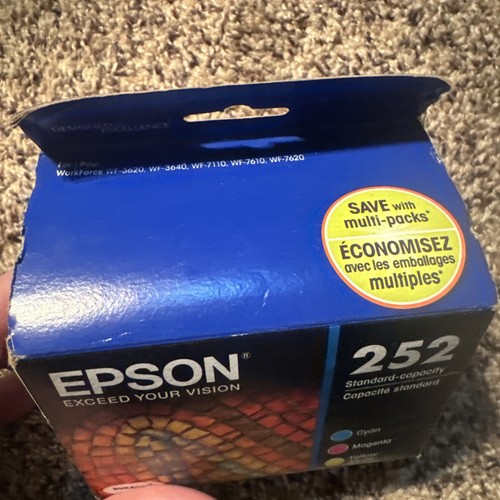 Epson 252 (T252520) TriColor Ink Cartridge Cyan Magenta Yellow EXP 10 / ...