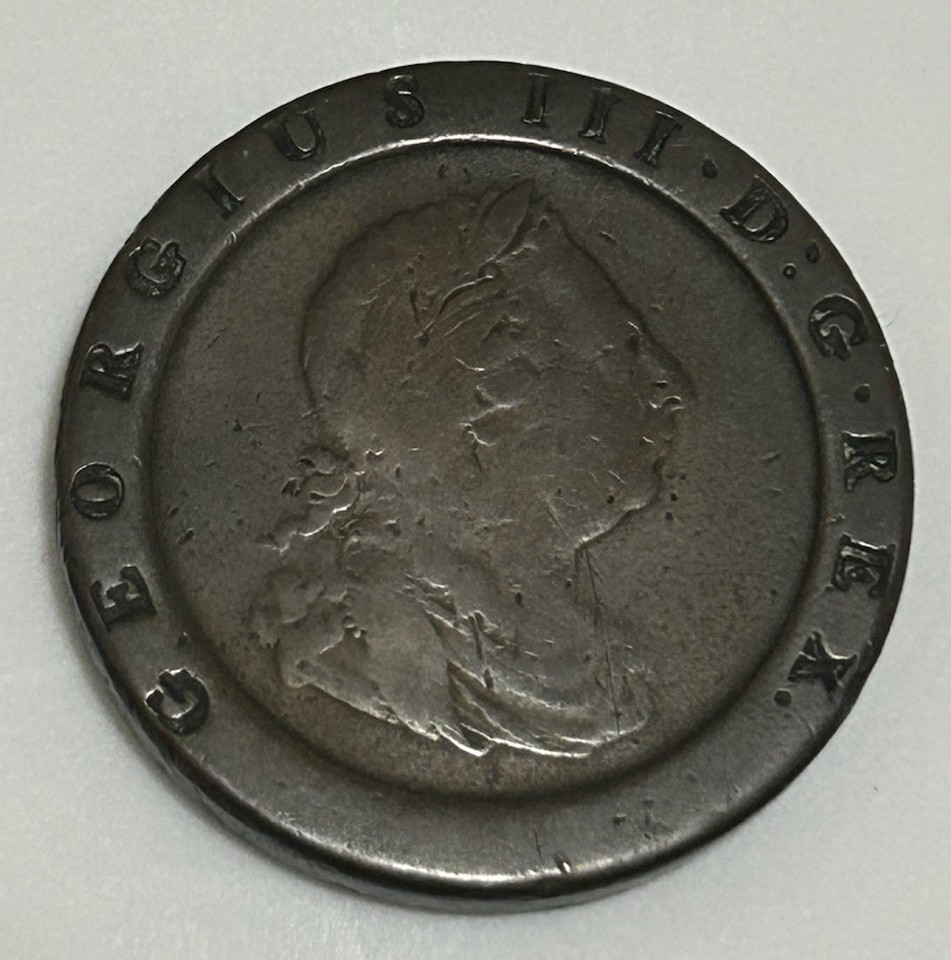 1797 Great Britain 1 Penny “Cartwheel” – King George III – Early Soho ...