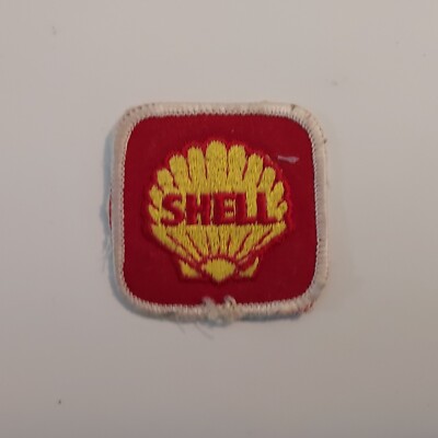 Vintage Shell Oil Company Yellow and Red Driver Uniform Patch 2"x2" | eBay