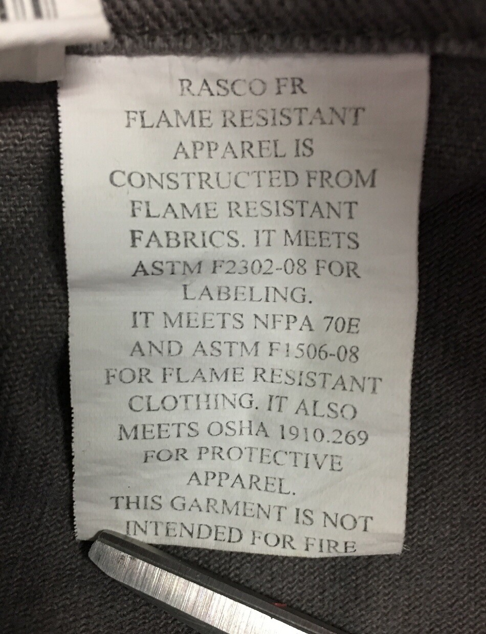 Rasco FR (HRC2) 10.OZ Gray Fire Resistant Coverall Si… - Gem