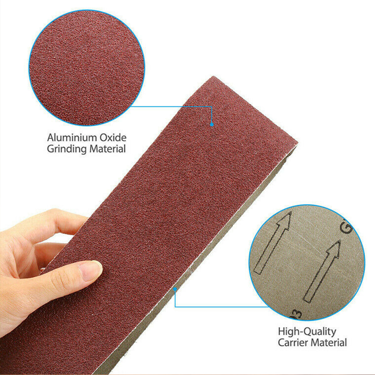 24Pcs Sanding Belts Belt Sander Paper Abrasive Belt Grinding Metal ...