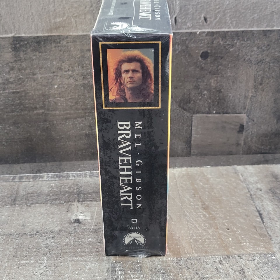 Braveheart (NEW SEALED VHS 1995, 2-Tape Set) Mel Gibson, Sophie Marceau ...