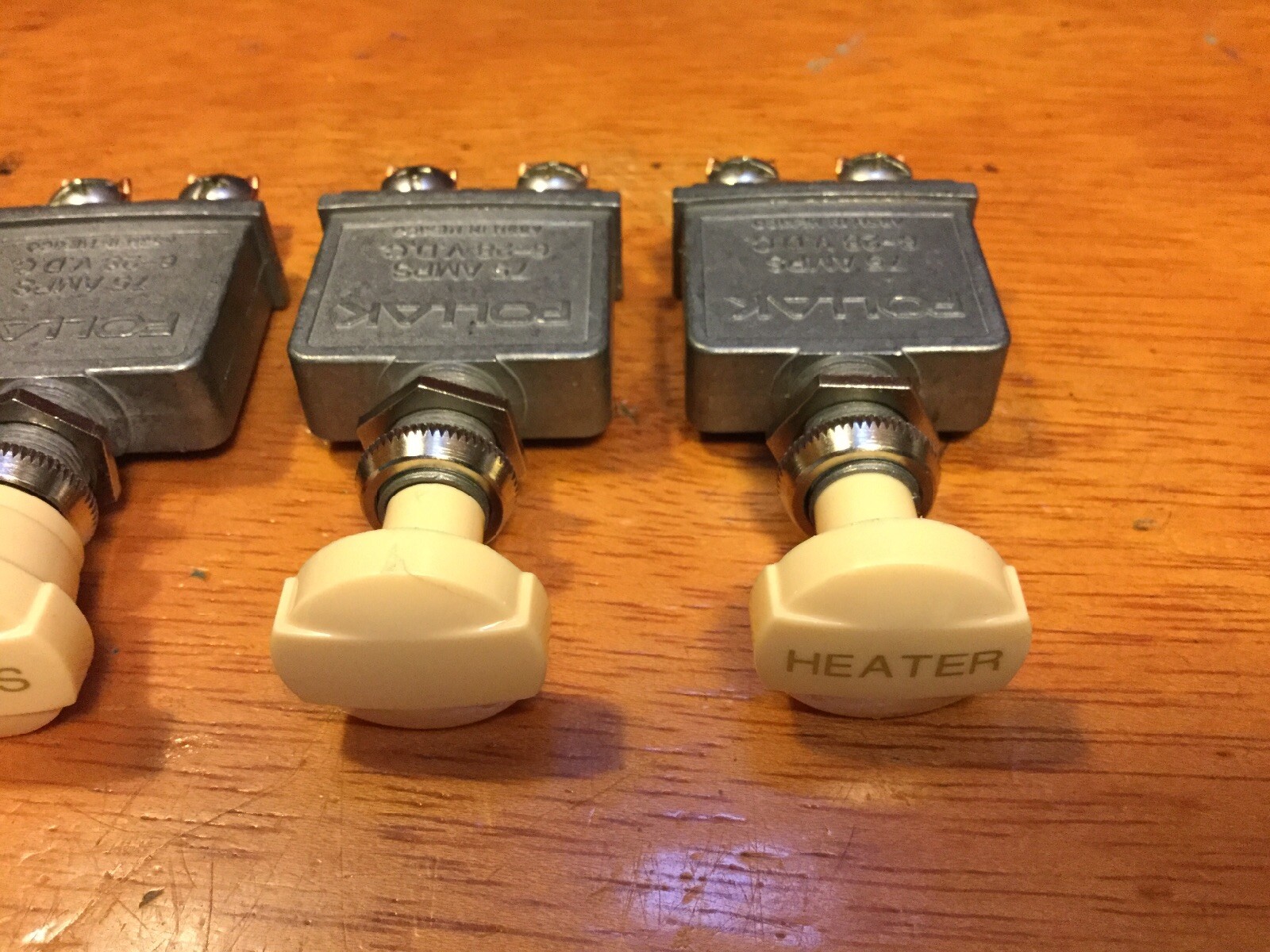 CUSTOM VINTAGE DASH PANEL TOGGLE SWITCH BEZEL X6 18 Wheeler MACK BIG ...