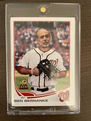 Real Rare Mint Ben Bernanke Baseball Card | eBay