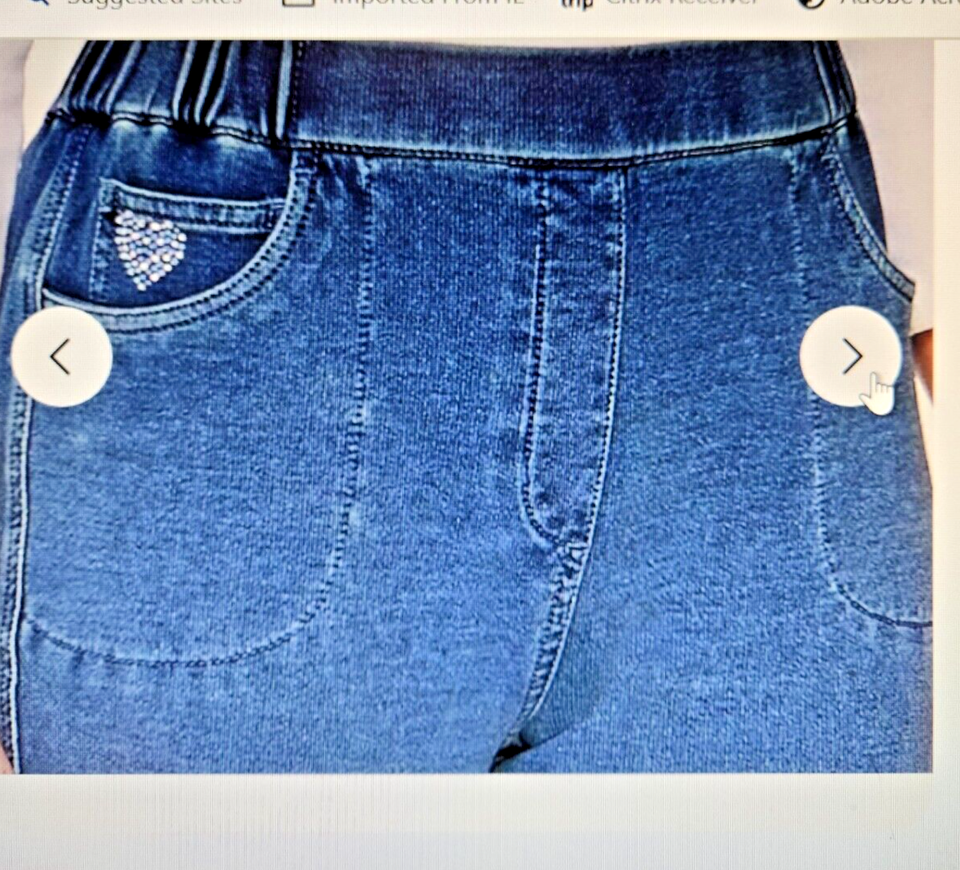 Quacker Factory DreamJeannes Knit Denim Capris- NWT W/ Zipper ...