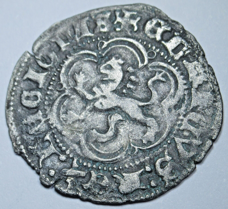 1300s-1400s Henry III Spanish Billon 1 Denier Genuine Crusader Ancient ...