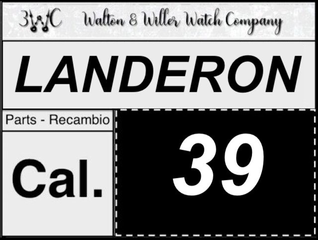 1 pc LANDERON 39 original parts vintage GENUINE manual movement New NOS ...