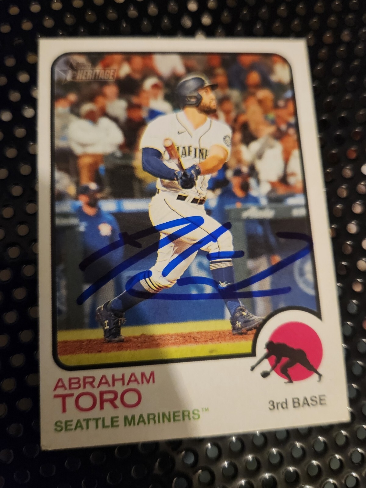 Abraham Toro Autograph Signed 2022 Topps Heritage Seattle Mariners | eBay