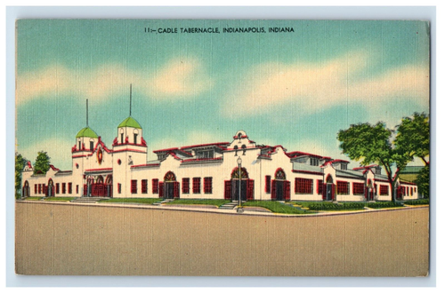 Vintage Cadle Tabernackle Indianapolis Indiana Postcard P203E | eBay