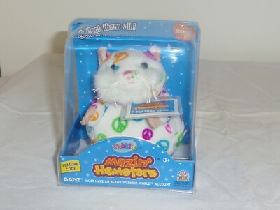 Hope 4" Webkinz Mazin 3D peace sign hamster sealed unused code NIB ...
