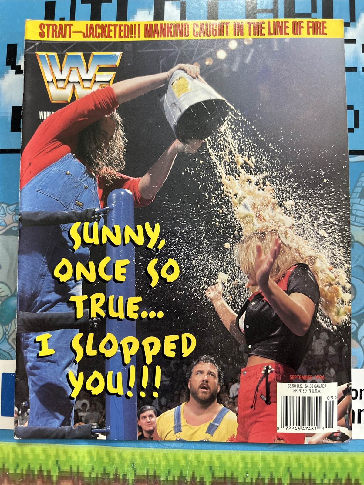 WWF MAGAZINE - SUNNY GETS SLOPPED - SEPT. 1996 | eBay