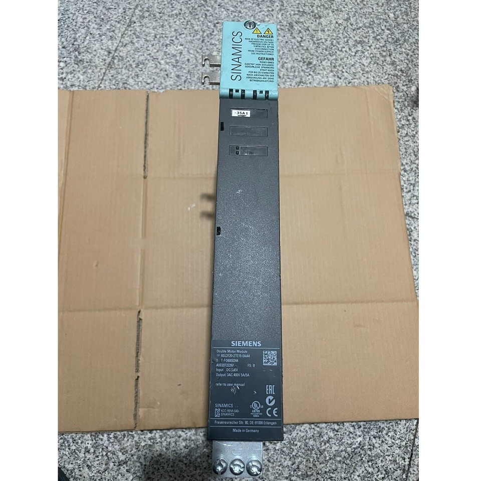 1PC Used Siemens Double Motor Module Input 6SL3120-2TE15-0AA4 Fully ...