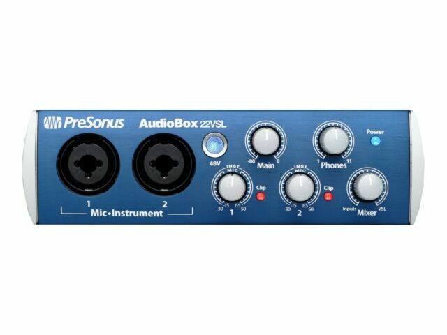 PreSonus AudioBox 22vsl USB Recording Interface for sale online | eBay UK
