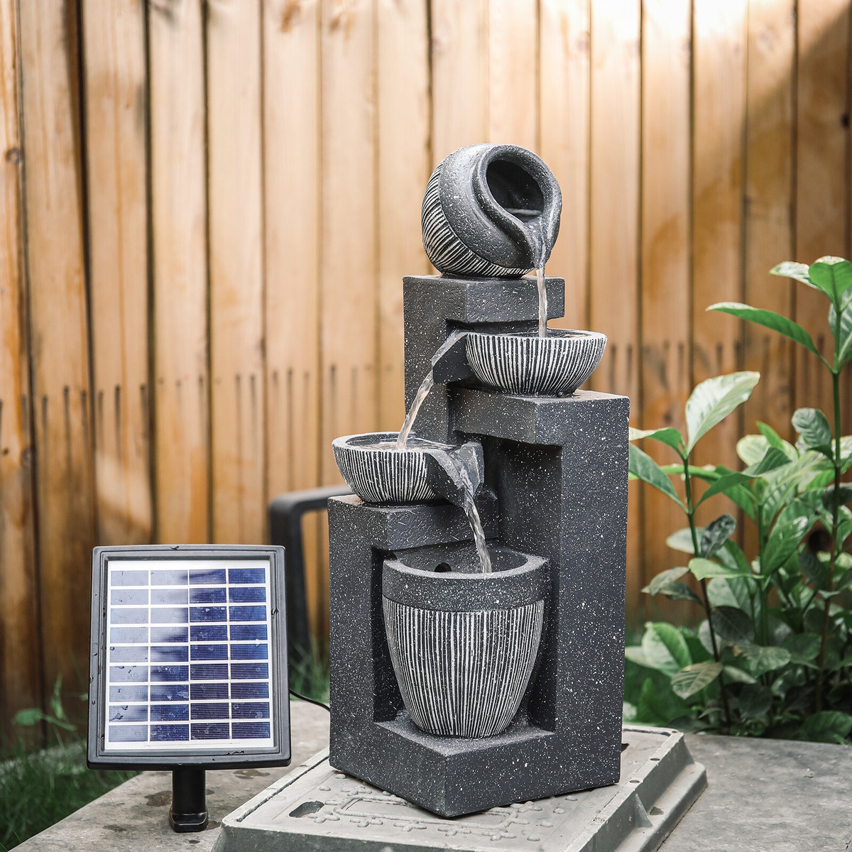 Small Patio Wall Fountains Solar 10W Solar Fountain Pump With Solar