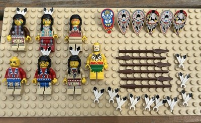 Lot Of 7 Vintage Lego Western Native American Indian Minifigures ...